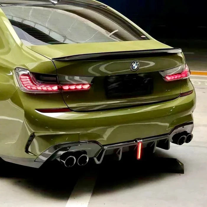 Carbon Fiber Rear Diffuser KB Style - BMW G20 3 Series – Carbon Edge ...