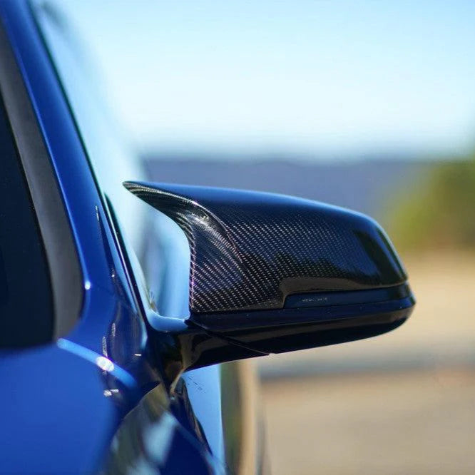 M-Style Carbon Fiber Mirror Caps - BMW F30 3 Series, F32 4 Series ...