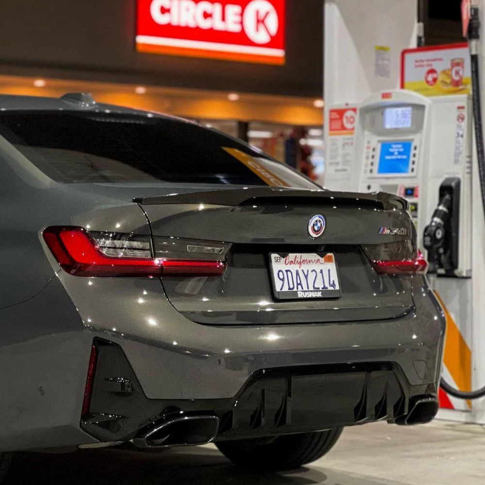 M4 Style Carbon Fiber Trunk Spoiler - BMW G80 M3 & G20 3 Series ...